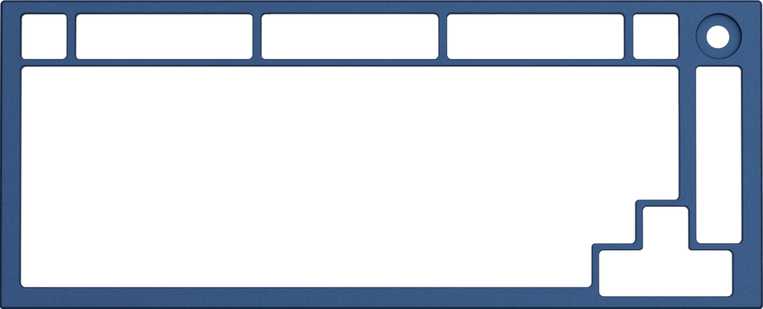 Glorious GMMK Pro Alternative Top Frame Navy Blue — Computer Orbit